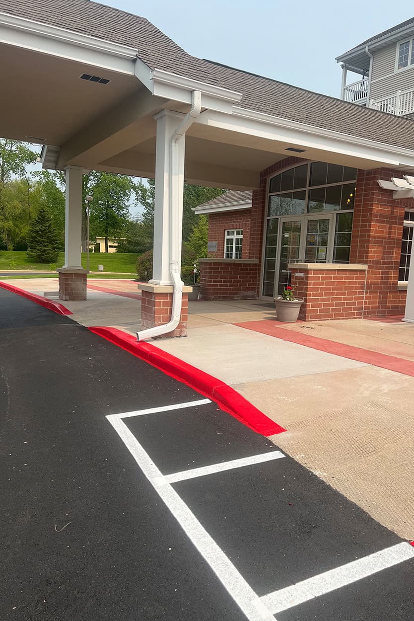 Fire Lane Striping Services in Wisconsin | SSI
