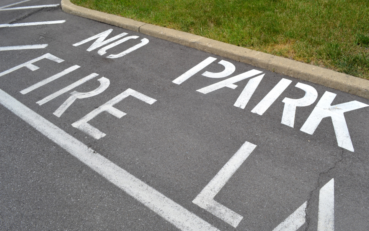 Legal Risks of Improper Fire Lane Striping